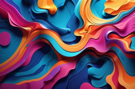 Premium Photo Colorful Geometric Background Blue Elements With Fluid Gradient Dynamic Shapes