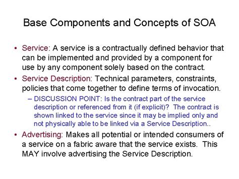 Soa Reference Model Generic Presentation Draft Not Approved