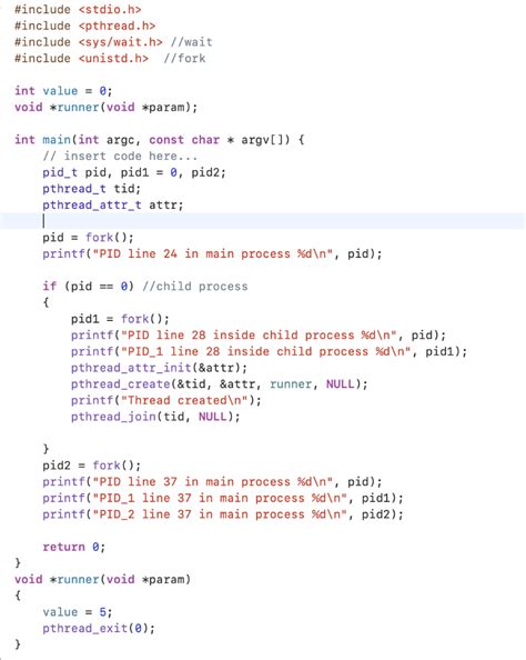 solved a how many unique processes are created b how many