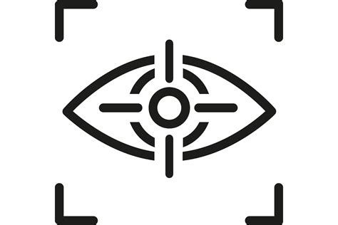 Retina Scanning Line Icon Biometric Ver Graphic By Pch Vector Creative Fabrica