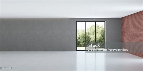 현대 집 인테리어입니다 로프트 스타일의 인테리어 디자인입니다 3d 렌더링입니다 0명에 대한 스톡 사진 및 기타 이미지 0명 3차원 형태 거실 Istock
