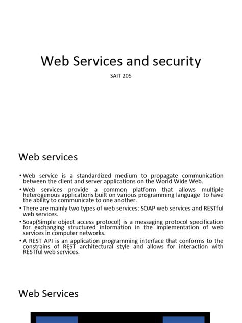 Web Services And Security Pdf Representational State Transfer Web Service