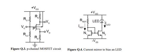 Solved The Pmos Field Effect Transistor In The Circuit Shown