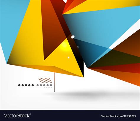 Geometrical Abstract Triangle Background Vector Image
