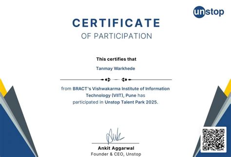 Unstop Unstoptalentpark2025 Learning Growth Participation