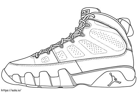 Jordan Shoes Coloring Pages