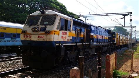 Ubl Wdp4d With Tirupati Kolhapur Haripriya Express Train Departing From