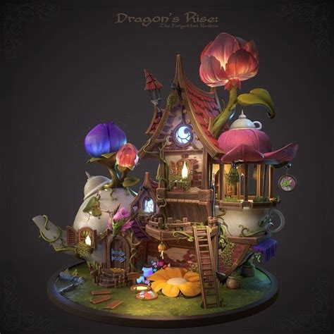 Dragons Rise The Forgotten Realms 배경 3d 아트 풍등