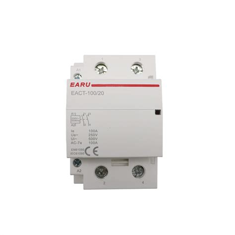 Buy Contactor Rail Ac Contactor 2P 100A 220V 230V 50 60Hz DIN Rail Household AC Modular