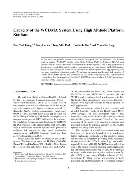 Capacity Of The Wcdma System Using High Pdf Cellular Network