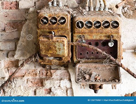 Old Fuse Box In A Abandoned House Stock Photography CartoonDealer Com 92899352
