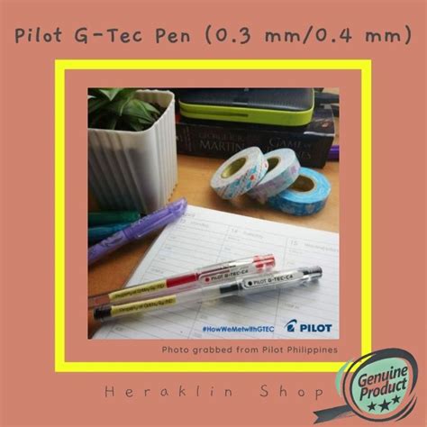 Pilot G Tec Pen 0 3 Mm And 0 4 Mm Lazada Ph