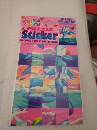 Lisa Frank Puzzle Sticker Dolphins Vintage Ebay Uk