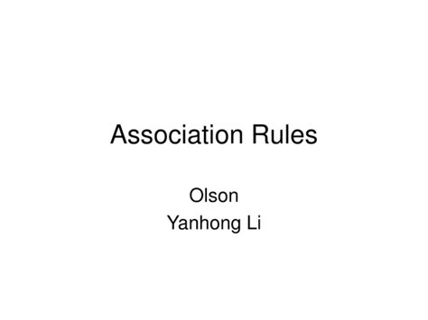 ppt association rules and sequential patterns powerpoint presentation