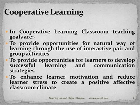 Cooperative Learning Teaching Techniques And Strategies For Effective Learning Outcomes