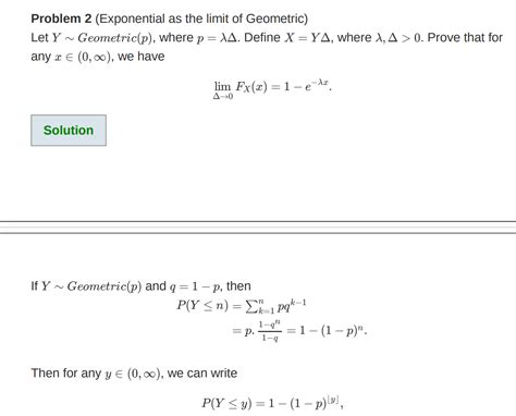 Probability Y~geometricp Then Why Does The Cdf Of Y Have The Floor