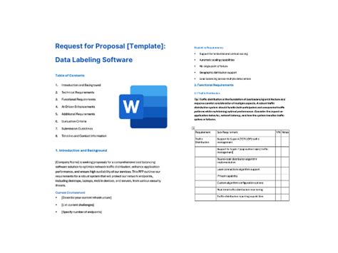 Data Labeling Software Rfp Template