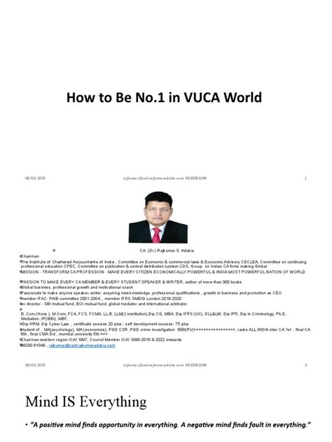 No 1 In Vuca Ppt C Pdf Leadership Goal