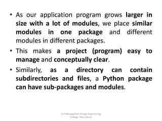 Modules And Packages In Python PPSX