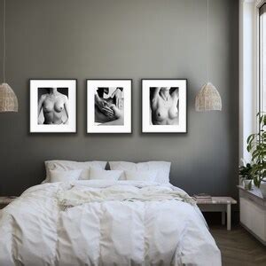 Naked Woman Showing Her Breasts Photography Print Etsy