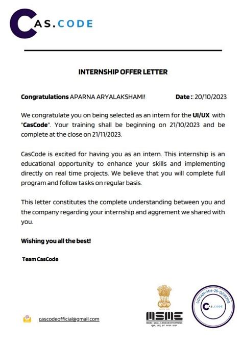 Uiux Internship Cascode Aparna Aryalakshami