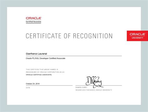 Oracle Plsql Developer Certified Associate Di Oracle Gianfranco