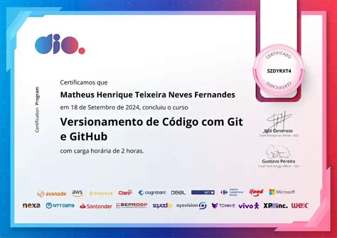 Matheus Henrique On Linkedin Versionamento De Código Com Git E Github