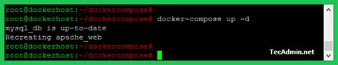 Docker Compose Example Tecadmin