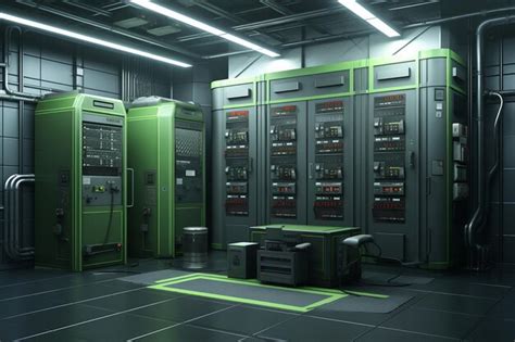 Premium Photo Server Room With A Visual Guide For Troubleshooting Common Issues