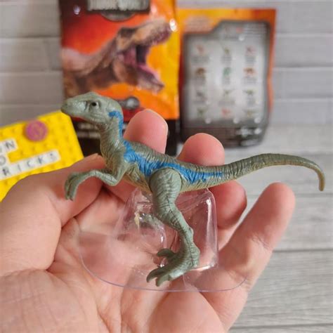 Jual Mattel Jurrasic World Mini Action Dino Velociraptor Blue Indonesia
