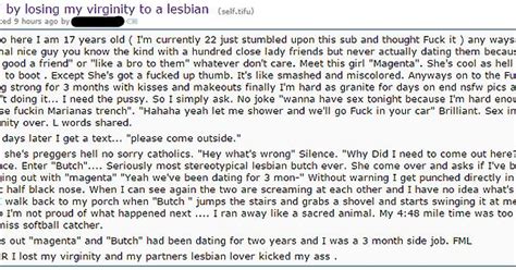 Teenage Self Described Nice Guy Has Sex With A Lesbian By Telling Her How Hard His Penis Is She
