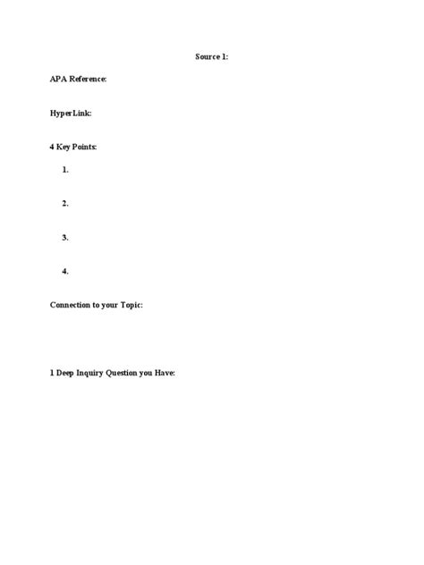 Annotated Bibliography Template And Rubric Pdf