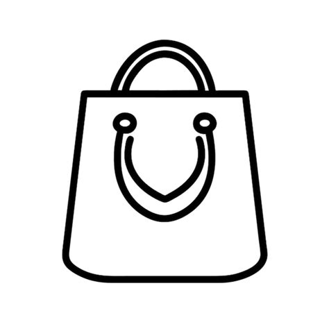 Premium Vector Paper Bag Icon Outline