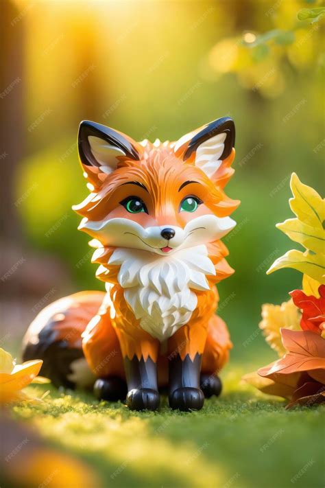 Premium Photo Cute Adorable Tiny Fox In The Garden