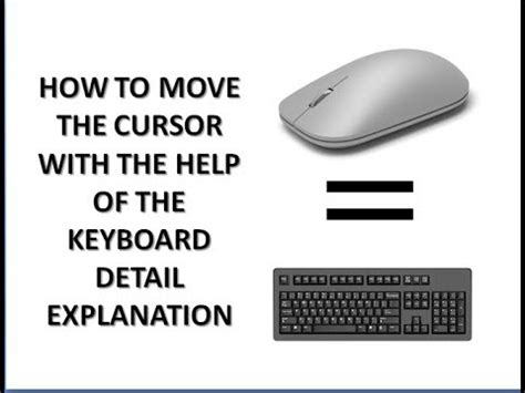 HOW TO USE THE KEYBOARD TO MOVE THE CURSOR WITHOUT HELP OF MOUSE IN HINDI YouTube
