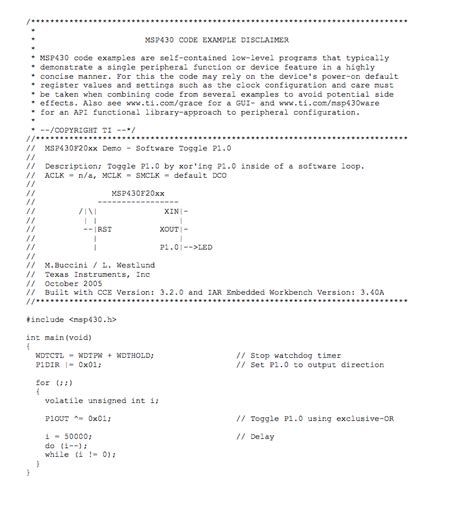 Solved Analyze And Modify The Msp430 Source Code In The Next