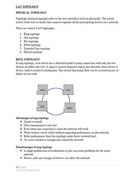 Lan Topologies Pdf Network Topology Computer Network