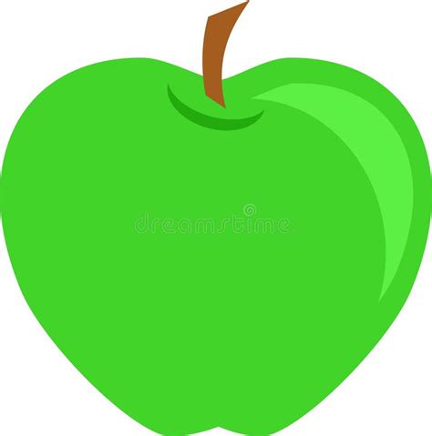 Green Apple Fruit Vector Isolated Stock Vector Illustration Of Nature Single 120511280