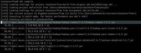 Scala SBT Stuck Downloading Artifacts Stack Overflow