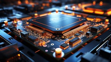 Premium Ai Image Circuit Board With Advanced Microchip On Assembly
