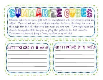 Summary Exit Slips Checks For Understanding In 2024 Teachers Toolbox Education Success