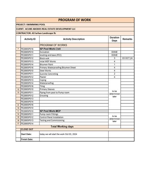 Program Work Pdf