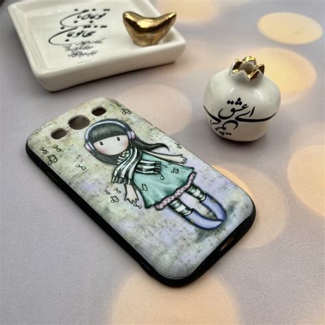قاب گوشی Galaxy S3 سامسونگ دور ژله ای طرح برجسته فانتزی مدل دختر