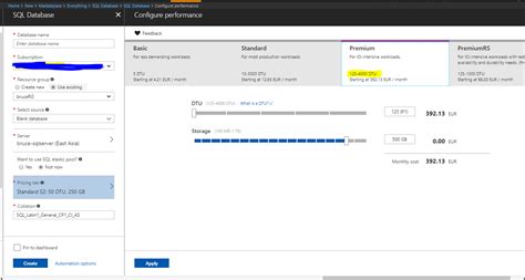Is There A Limit On How Many Databases Azure Sql Server Paas Can Have Andor Is There A Size