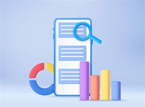 optimisation seo 3d vecteur premium