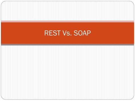 PPT REST Vs SOAP PowerPoint Presentation Free Download ID