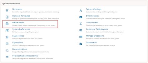View Components Linked To A Pre Set Task Equinox Help Centre
