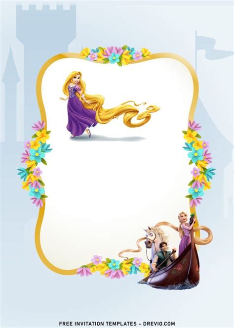 8 Floral Rapunzel Birthday Invitation Templates Artofit