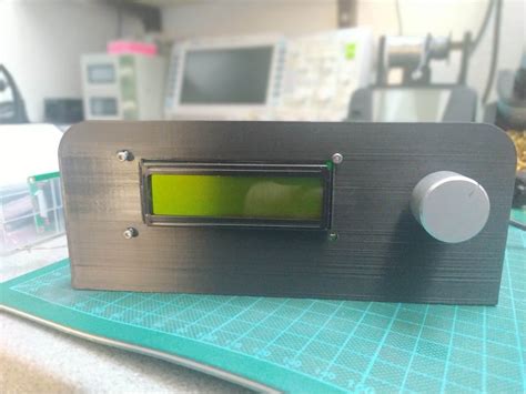 arduino and breadboard holder with lcd and rotary encoder by buhsdv