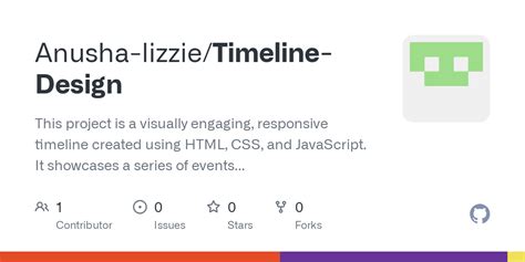 Github Anusha Lizzietimeline Design This Project Is A Visually Engaging Responsive Timeline